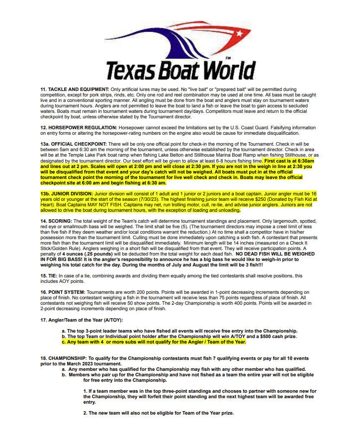 Team Trail | Texas Boat World | Harker Heights